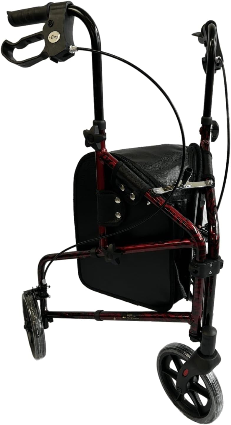 Angel Mobility Lightweight Rollator Folding Tri Walker Walking Frame ...