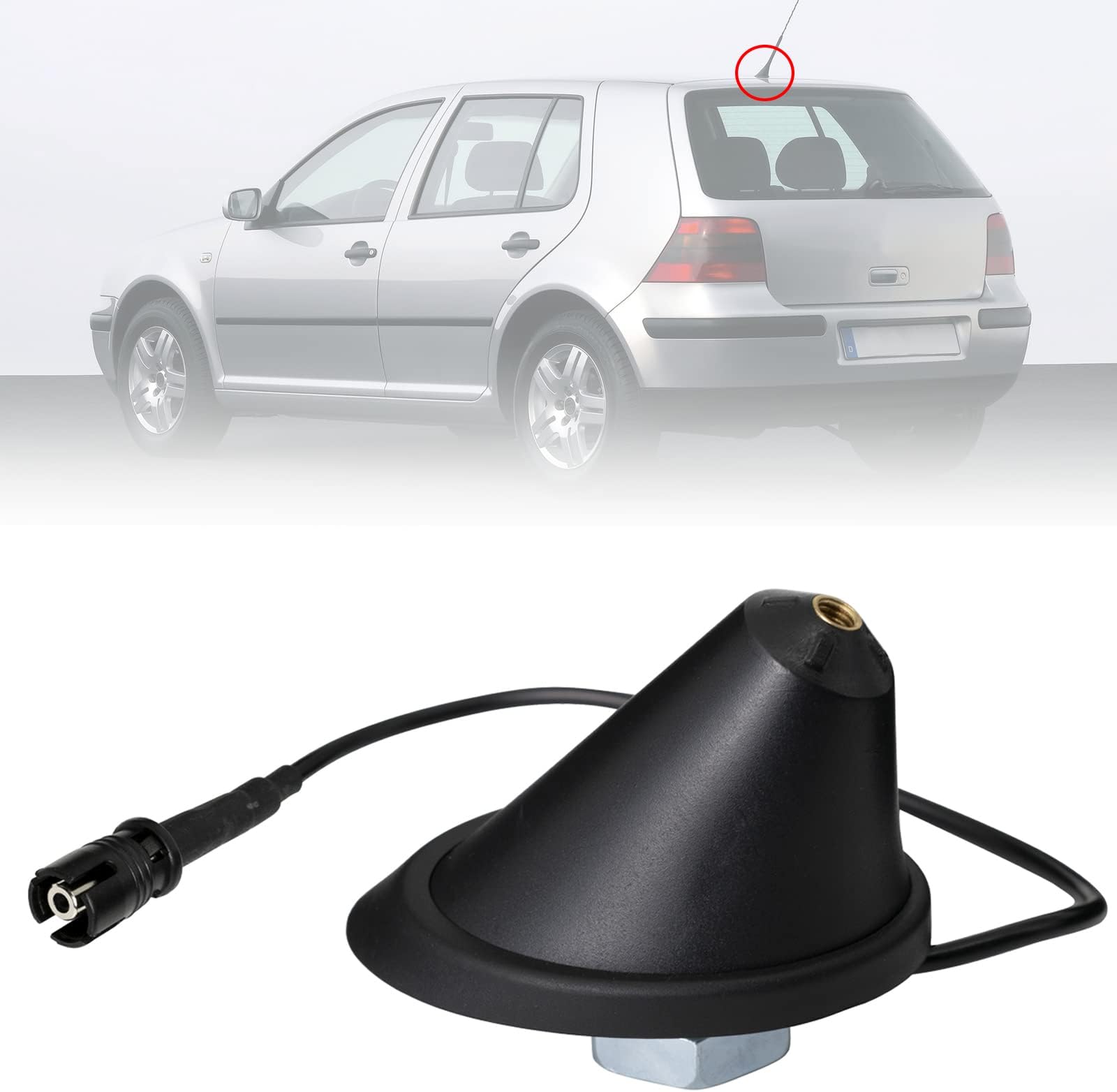 Amazon.com: Roof Mast 16'' Whip Antenna + Antenna Base Set Fit for 1998 ...