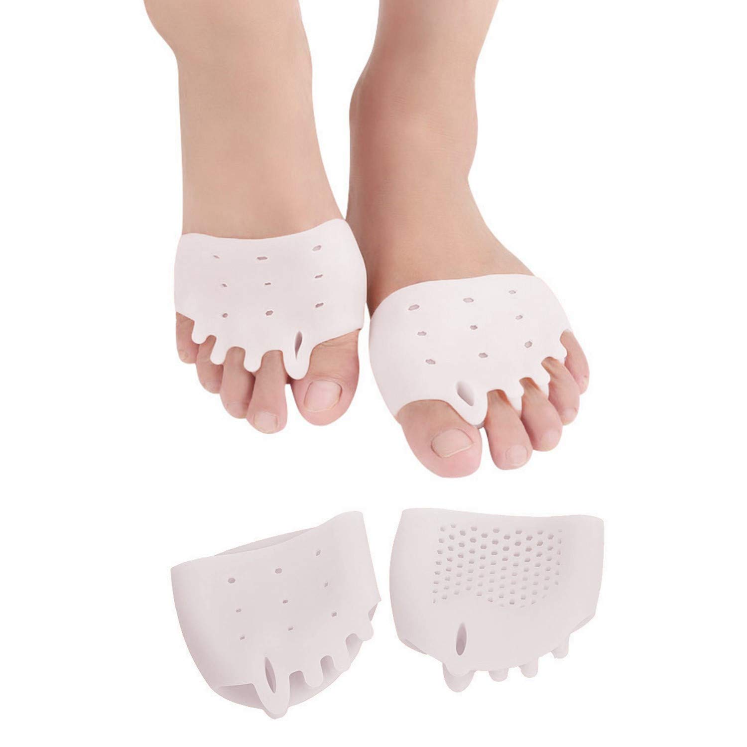 Metatarsal Pads Toe Separators Gel Toe Spacers Bunion Corrector 5 ...
