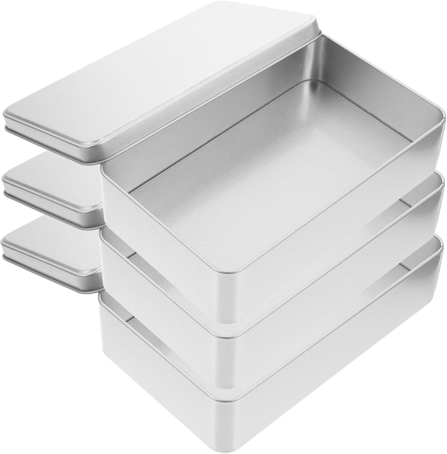 Amazon.com - TIDTALEO 3pcs Box Large tinplate box cookie tins empty tin ...