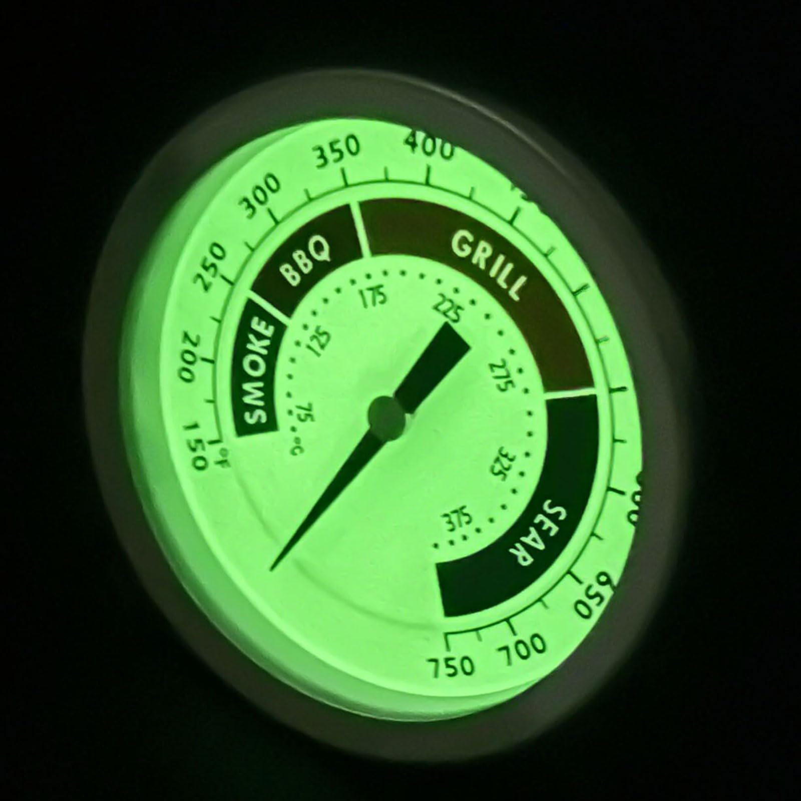 Snapklik.com : GLOWYE 3 1/8” Luminous BBQ Thermometer Gauge For ...