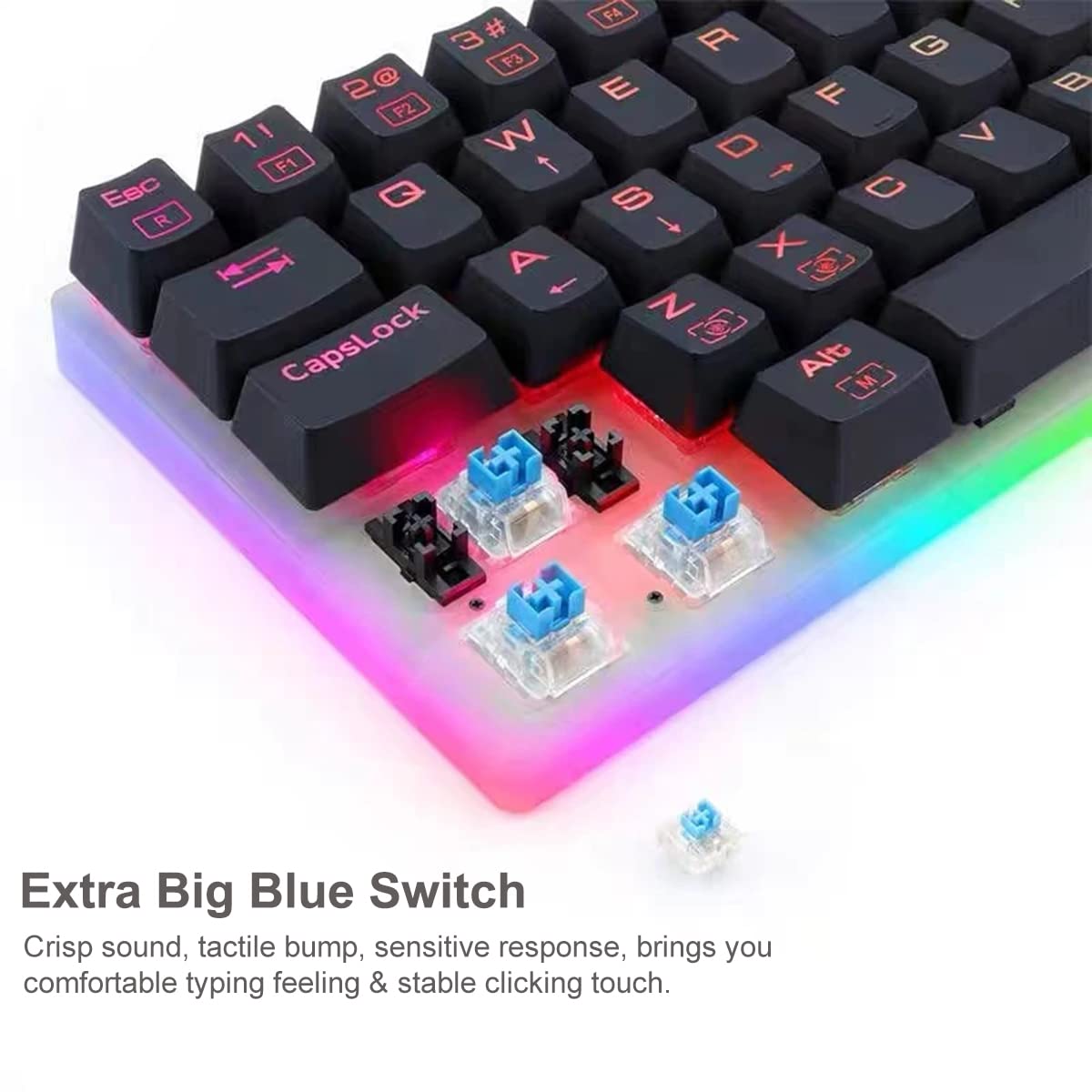 Redragon K605 Alien Giant Mechanical Gaming Keyboard, Super Big 61 Keys ...