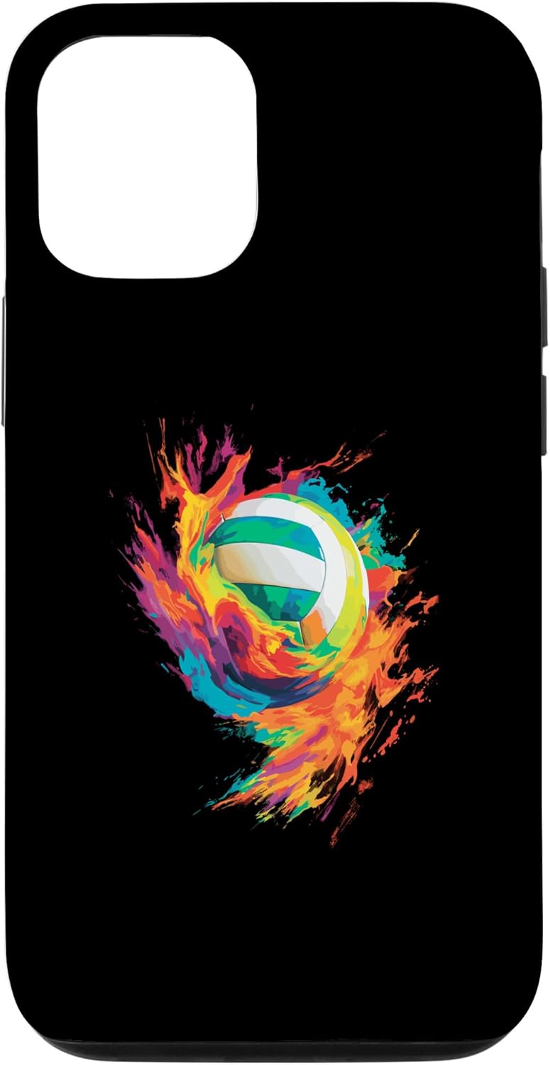 Amazon.com: iPhone 13 Pro Colorful Volleyball volleyball player Girls ...