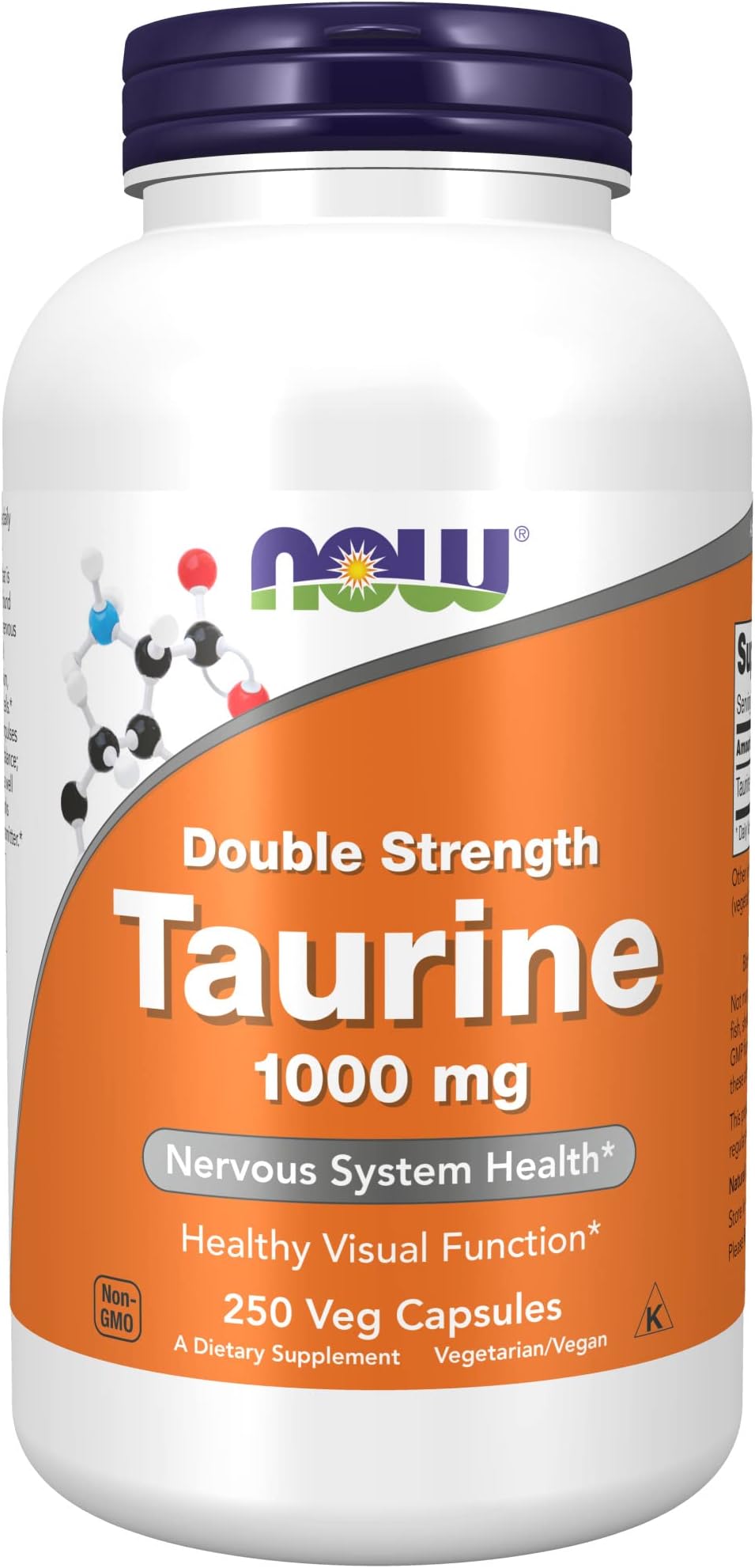 Amazon.com : NOW Foods Taurine 500 mg Caps, 2 pk : Health & Household