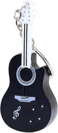 Amazon.com: Tiny Guitar Keychain with Sound, Miniature Tiny Playable ...