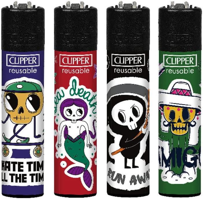 4 x Clipper Lighters Set, Clipper Lighter, Clipper Lighter Refillable ...