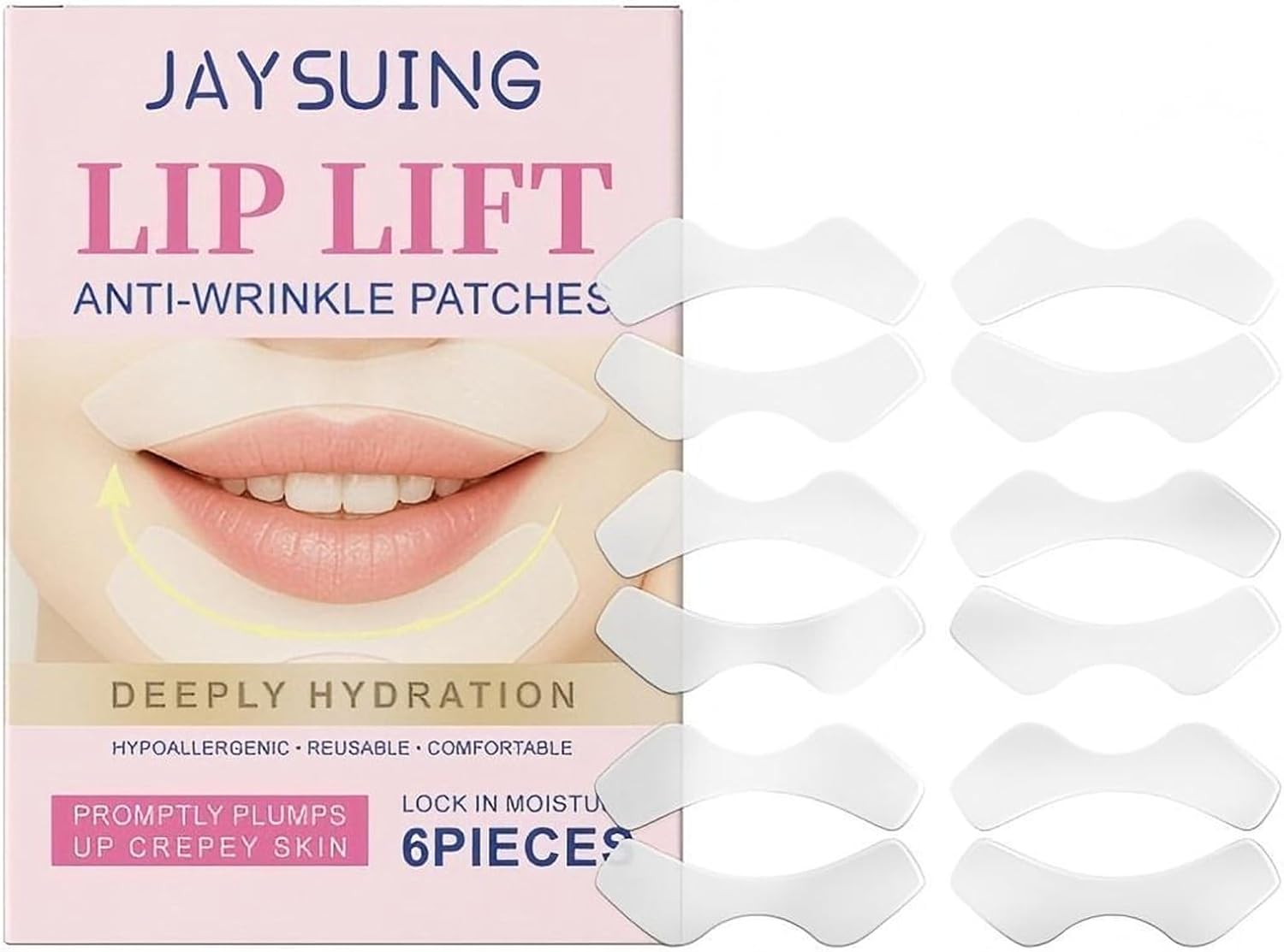 Anti Wrinkle Patches for Lip, 6-Pack Lip Wrinkle Patches Instant ...