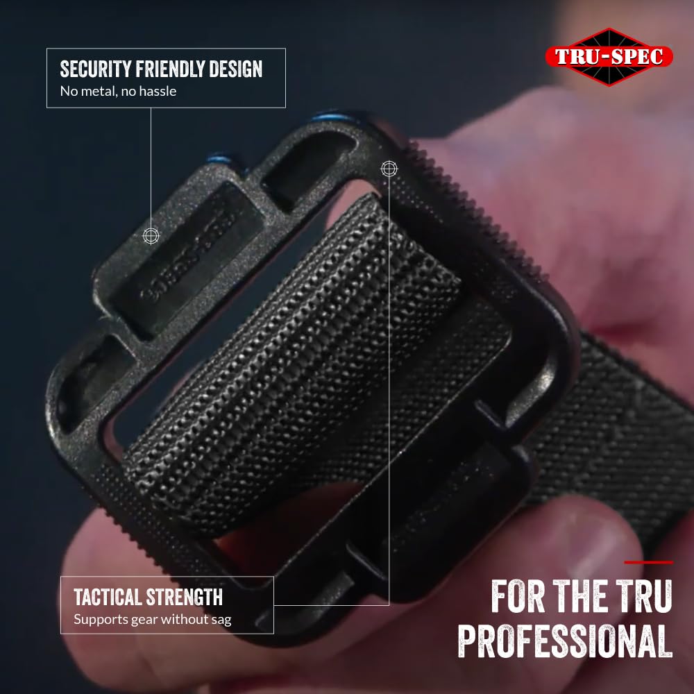 Snapklik.com : Tru-Spec Security Friendly Tactical Belt - Durable, Rip ...