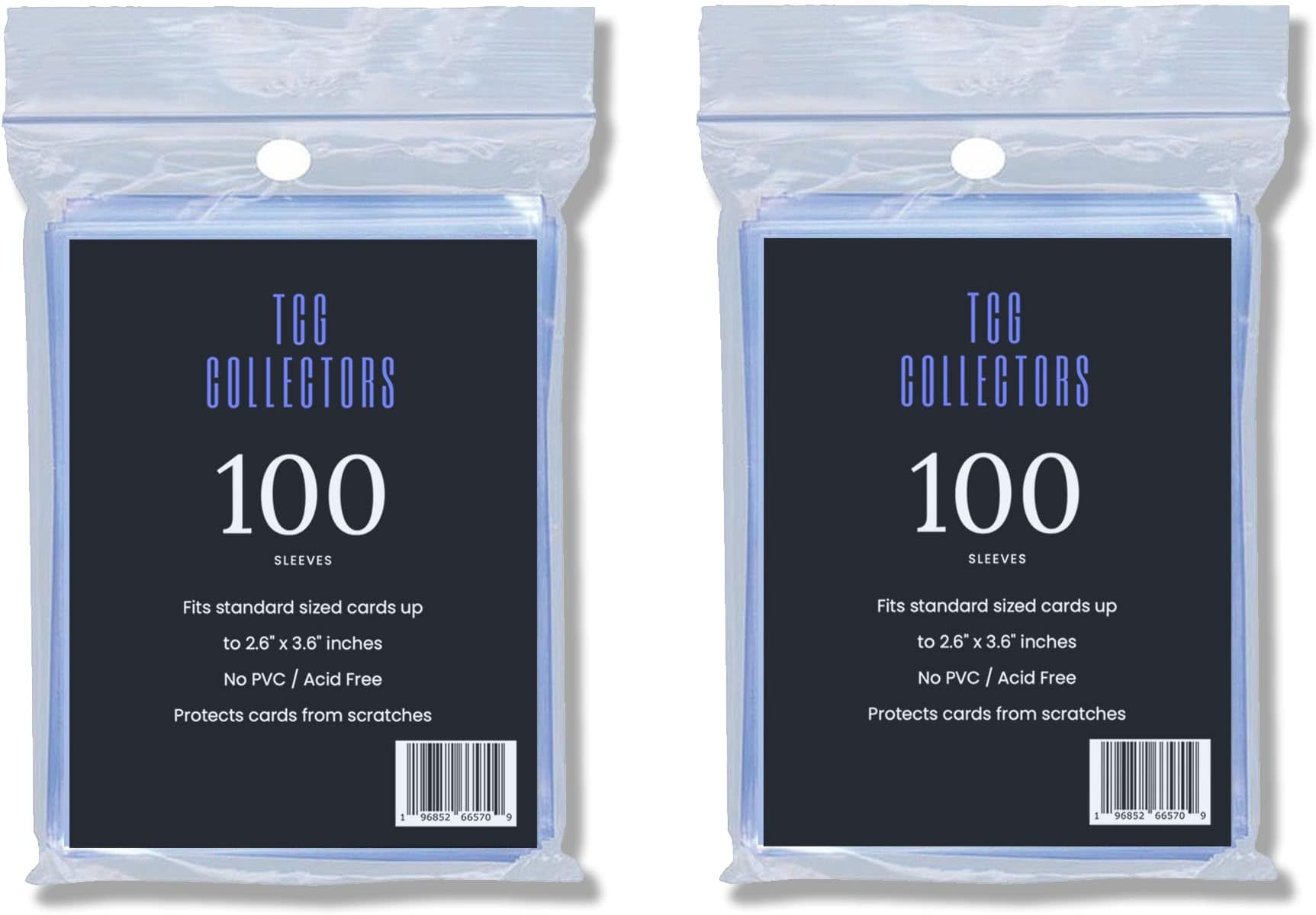 Amazon.com: TCG Collectors Clear Card Sleeves for Standard Size Trading ...