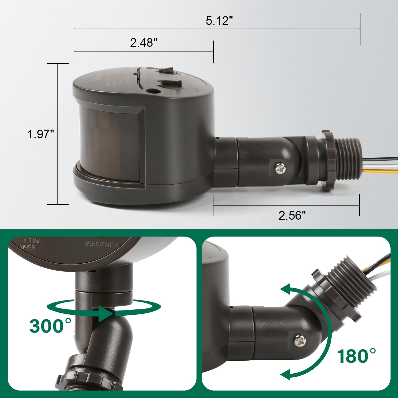 180 Degree Motion Sensor Replacement Amazon.com: TREEWELL 240 Degree