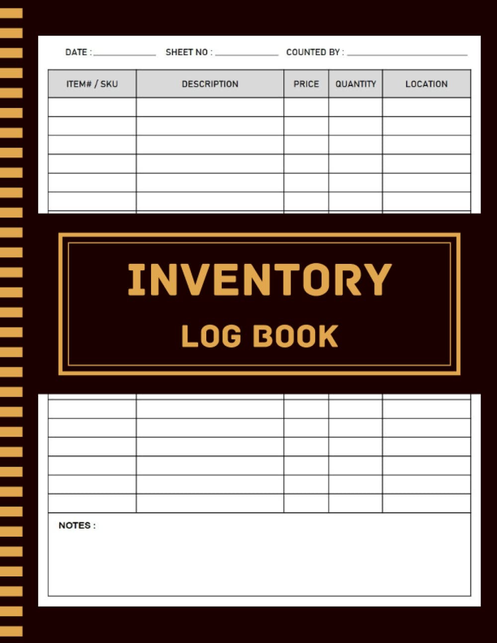Amazon.com: Inventory Log Book: 8.5x11”, 120 Pages: ., OUTMAZIIRT.: Books
