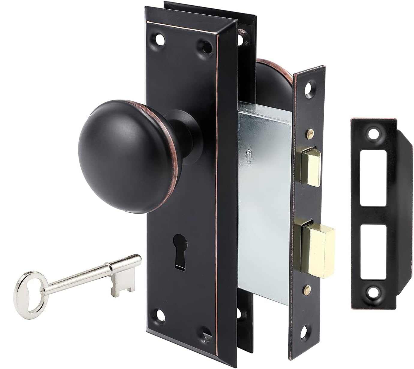 HomeGuard Mortise Door Knob Lock Set with Deadbolt for Interior Doors ...