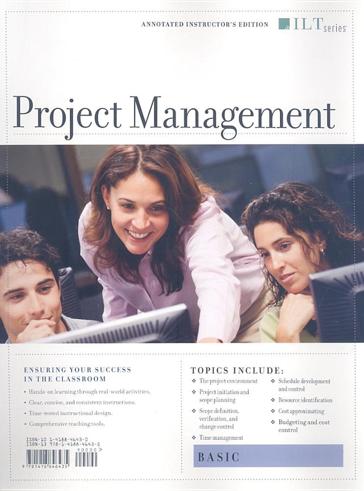 Project Management: Basic [With CDROM] (ILT (Axzo Press)): Course ...