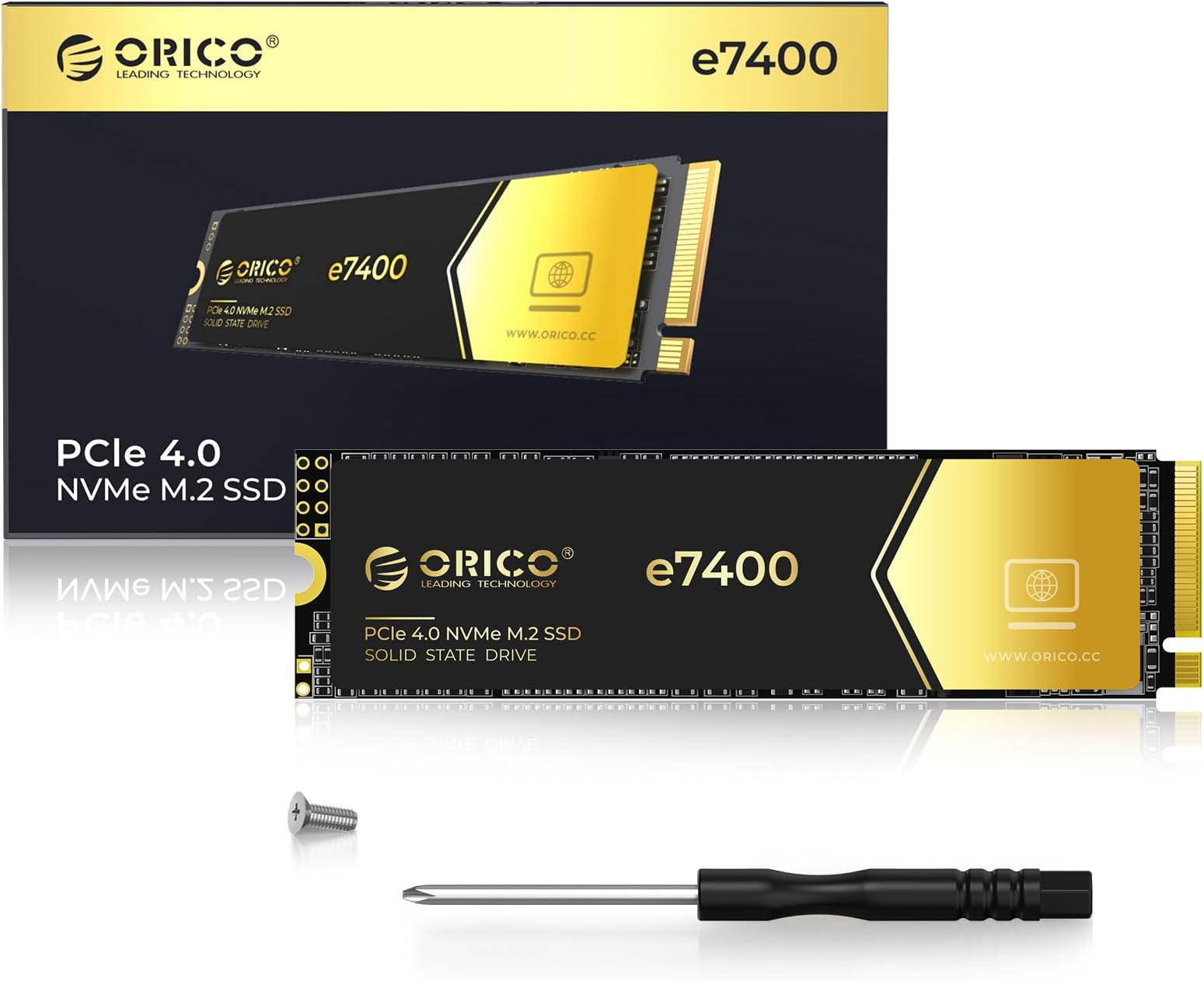 ORICO 1TB NVMe SSD M.2, PCIe 4.0X4 - Bis zu 7400MB/s M2 SSD, 3D NAND ...