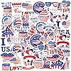 Amazon.com: 50 Pieces Independence Day Stickers American Patriotic ...