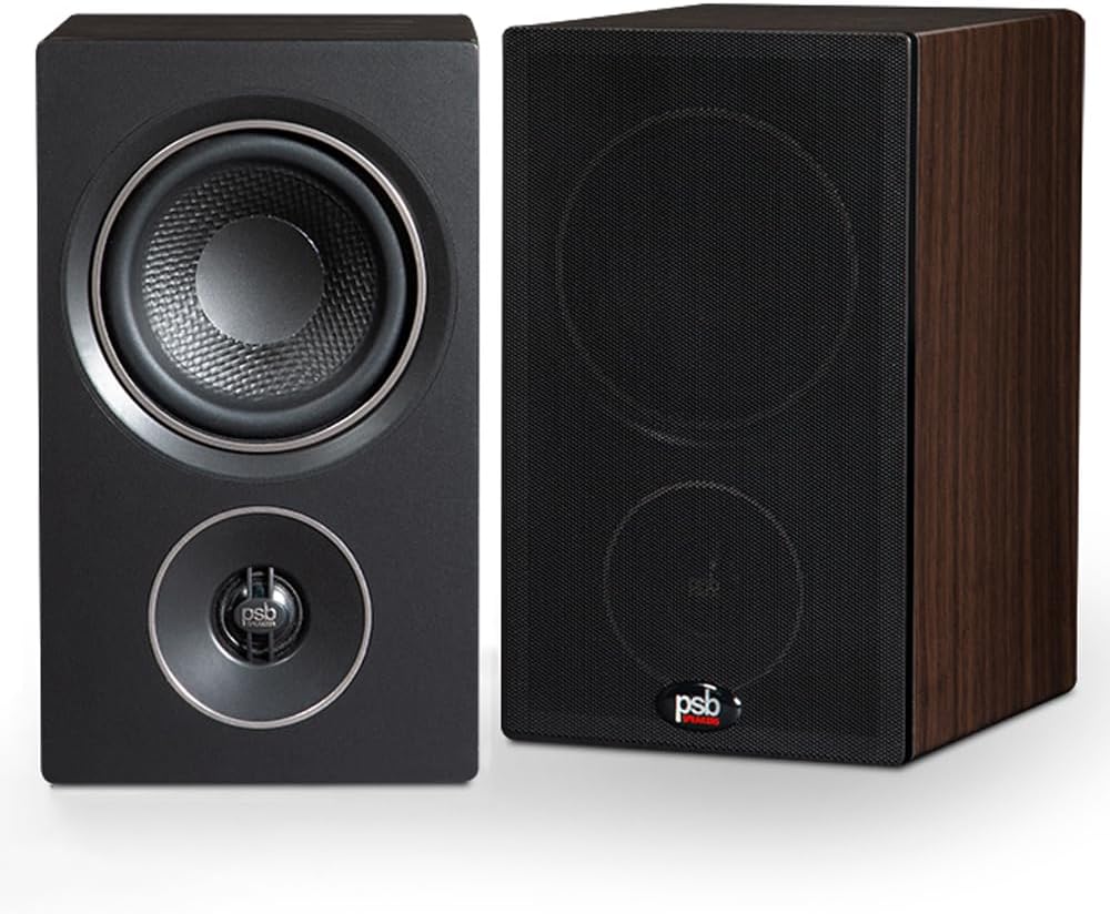 Amazon.com: PSB Speakers Alpha P5 Bookshelf Speakers - Dark Walnut : Electronics