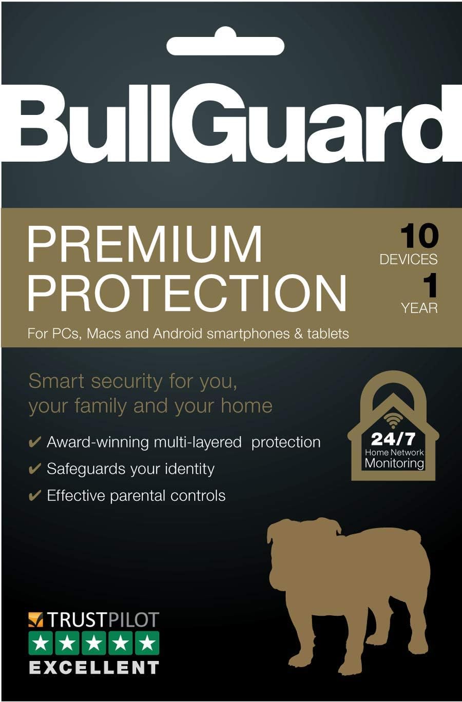 BullGuard Premium Protection|2019|10 Devices|1 Year|PC/Mac/Android ...