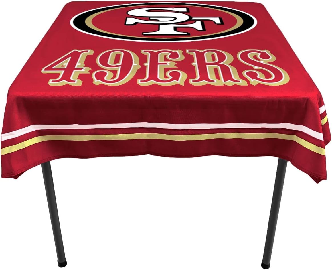 Amazon.com: WinCraft San Francisco 49ers Logo Tablecloth and Square ...