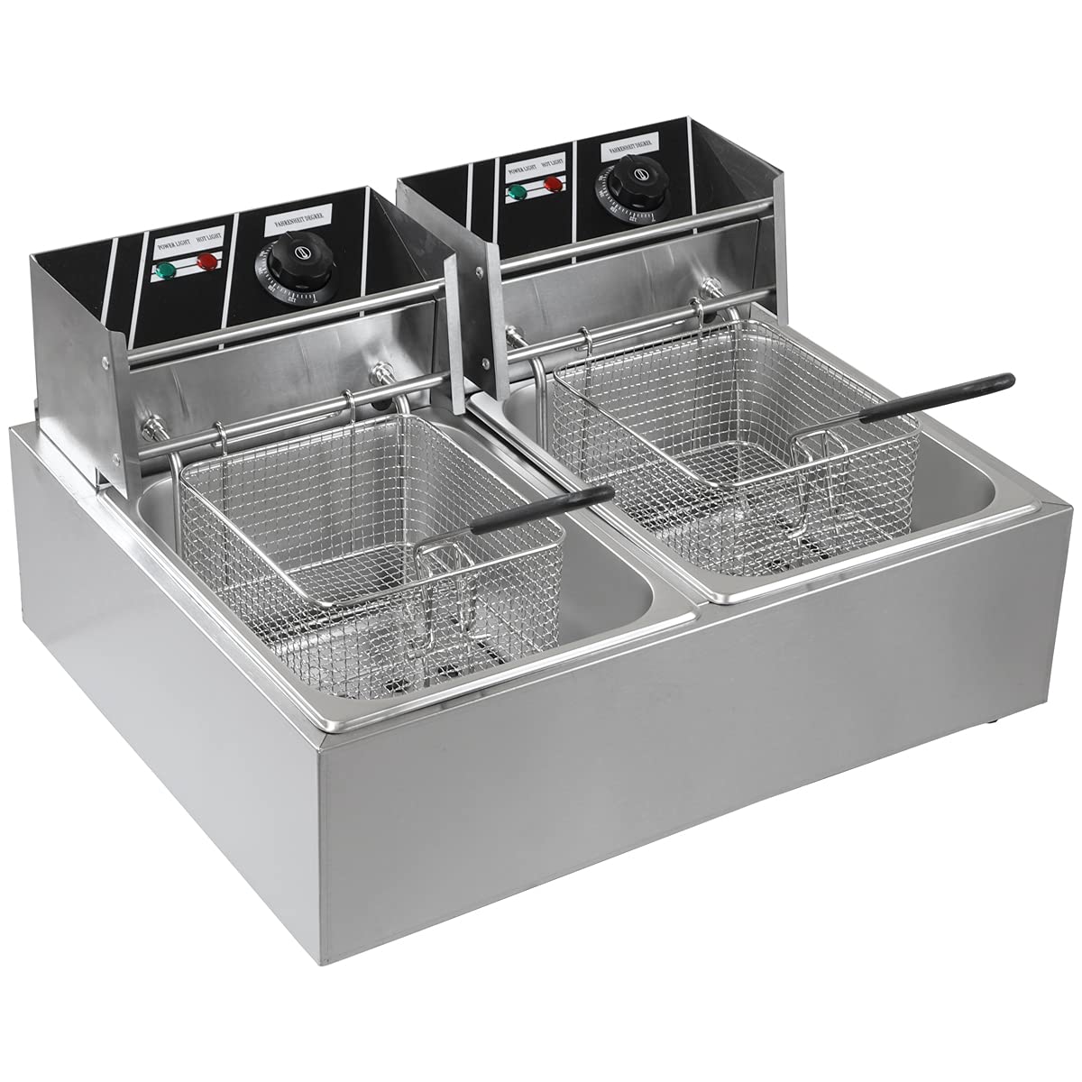 Buy PartyHut Two 11 Liter Basins Capacity Commercial Stainless Steel ...