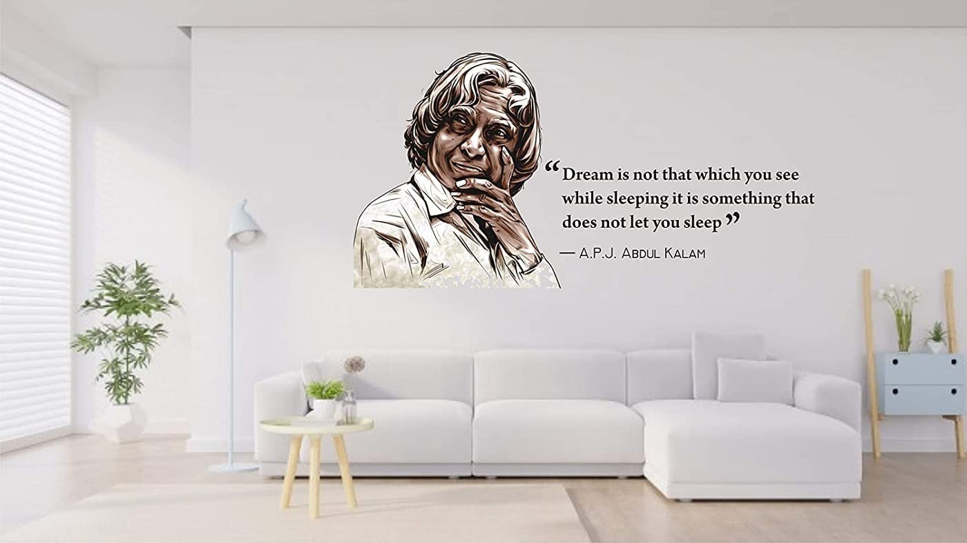 Akki Wold Apj Abdul Kalam Indian Motivational Quote Wall Sticker for ...
