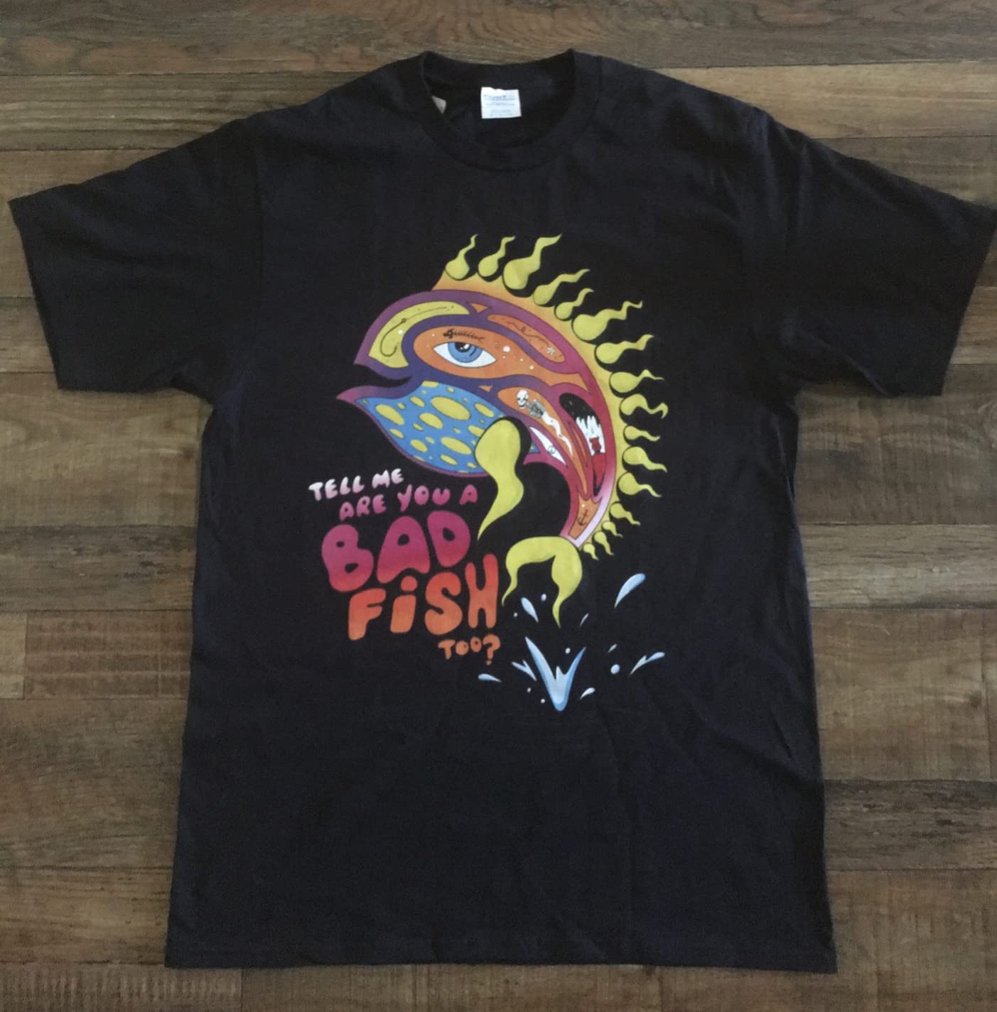 Amazon.com: Tell Me Are You A Badfish Too? Funny Color Fish Summer T ...