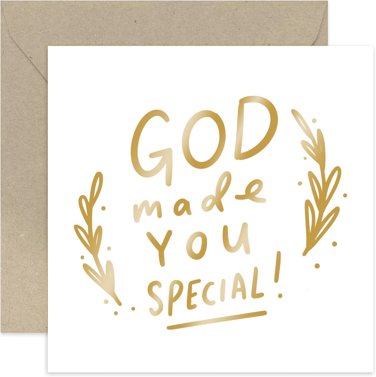 Amazon.com : Old English Co. Gold Foil Dove Dedication Day Card for Him ...