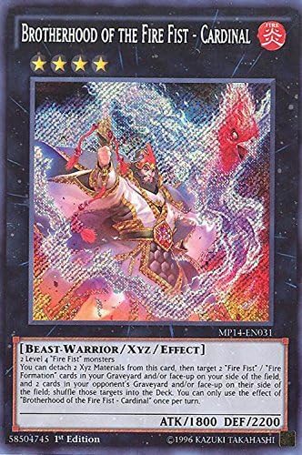 Amazon.com: YU-GI-OH! - Brotherhood of The Fire Fist - Cardinal (MP14 ...