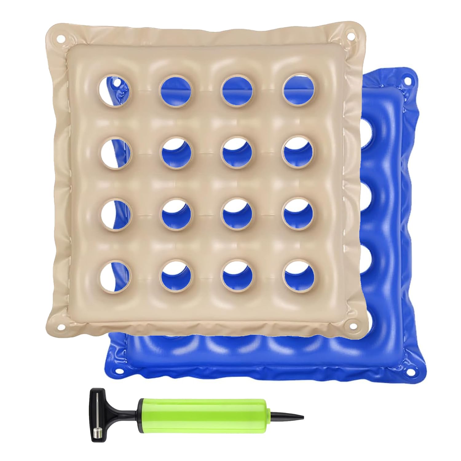 Amazon.com: Waffle Cushion 2 Pack - Inflatable Air Cushion with Pump ...
