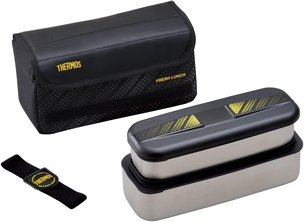 Amazon.com: THERMOS fresh lunch box 1100ml Black DSD-1101WBK: Home ...