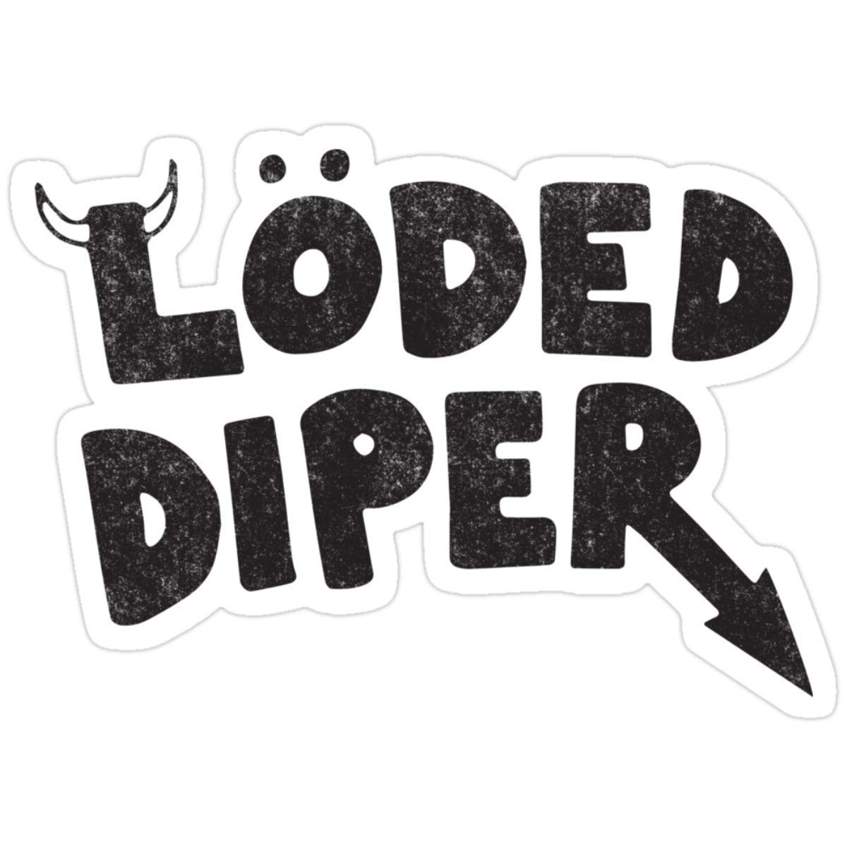 Amazon.com: rangerpolocon Stickers Loded Diaper Car Decals 3x4 Inch (3 ...