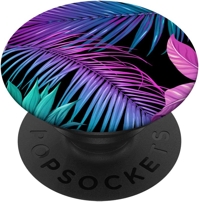 Amazon.com: Tropical jungle flowers and exotic leaves PopSockets ...
