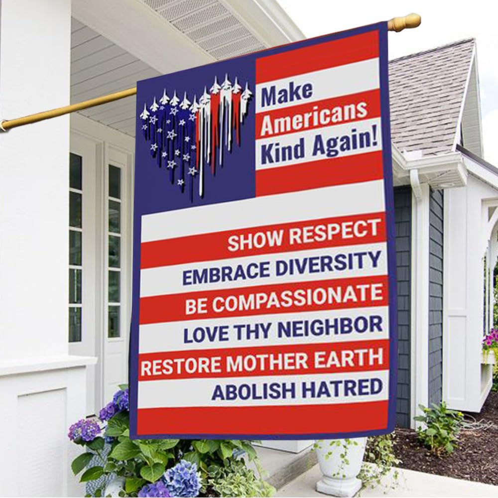 Amazon.com : Make Americans Kind Again Flag. Show Respect, Embrace ...