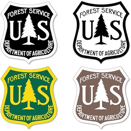 Amazon.com: GHaynes Distributing Green & White US Forestry Shield ...