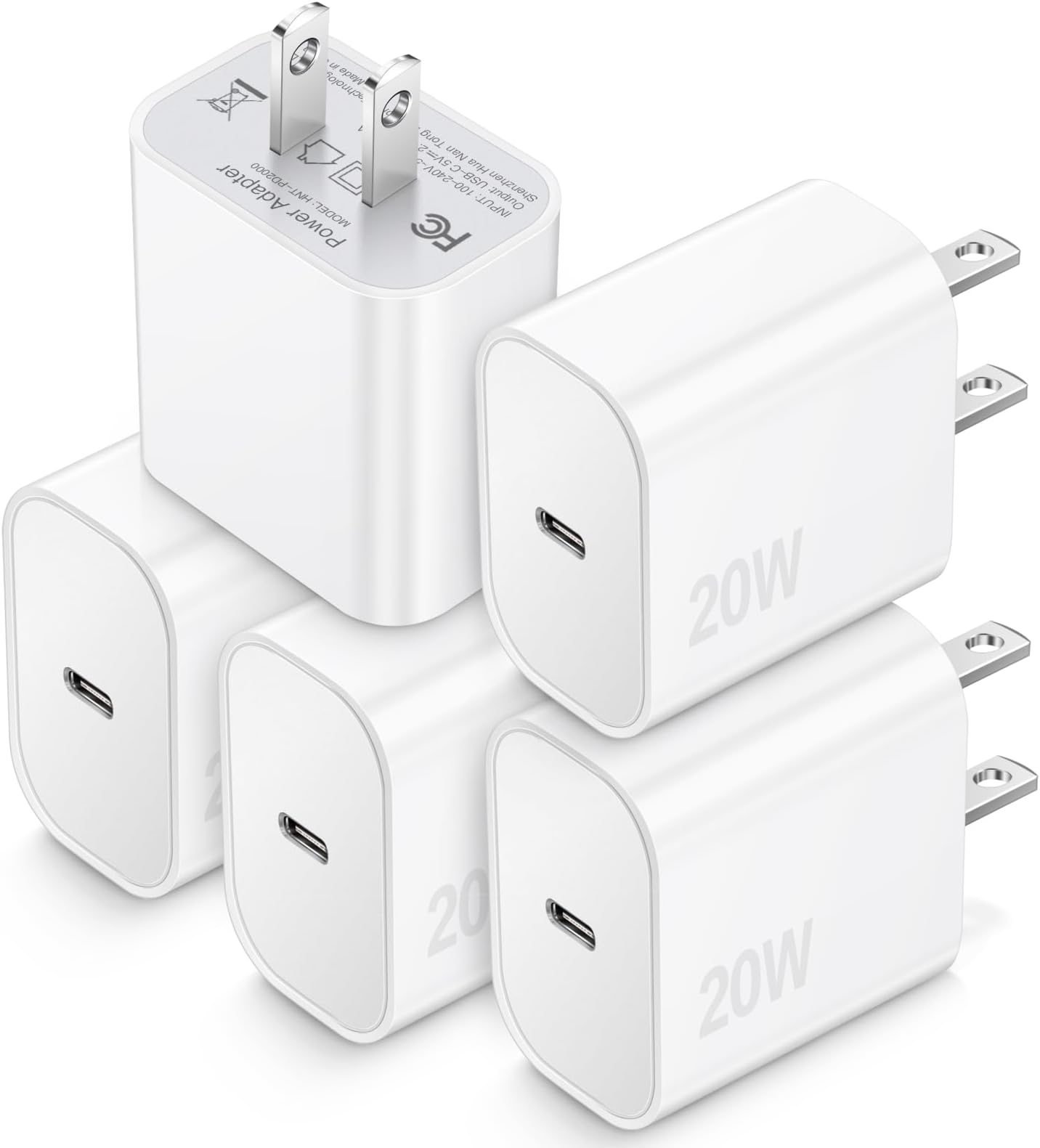 Amazon.com: USB C Wall Charger Block 3-Pack iPhone 15 Charger ...