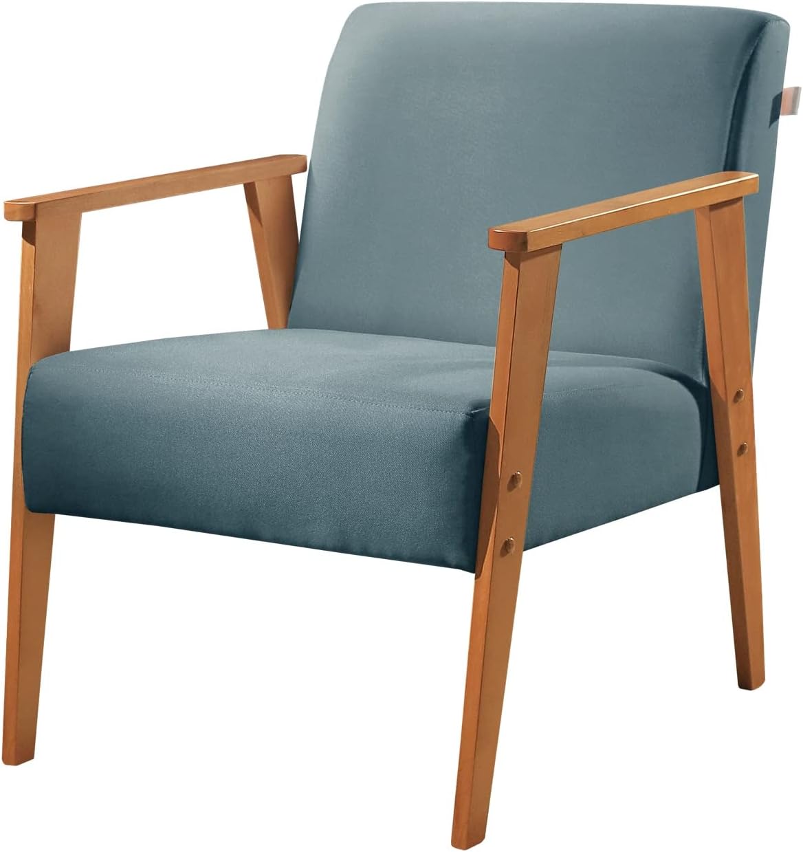 Poltrona em Linho Perla Agarb Decor Cor:Linho Azul | Amazon.com.br