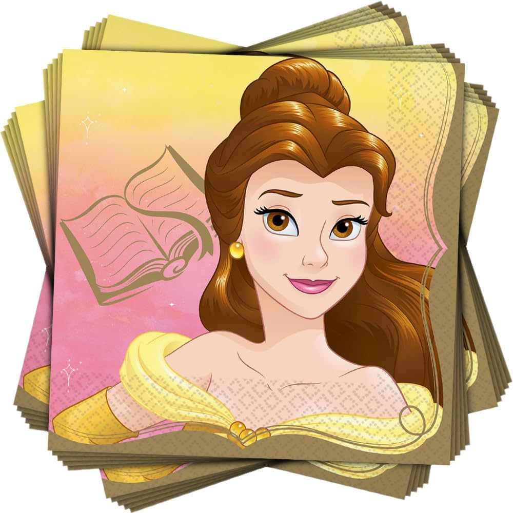 Amazon.com: Disney Princess Luncheon Napkins, 6.5" (16-Pack) - Deluxe ...