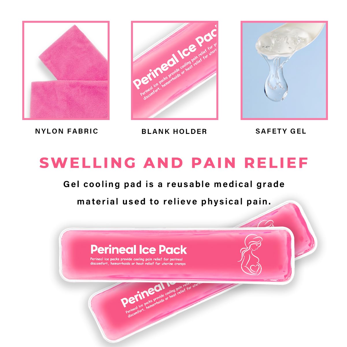 Snapklik.com : Perineal Ice Packs For Postpartum Reusable, Perineal ...
