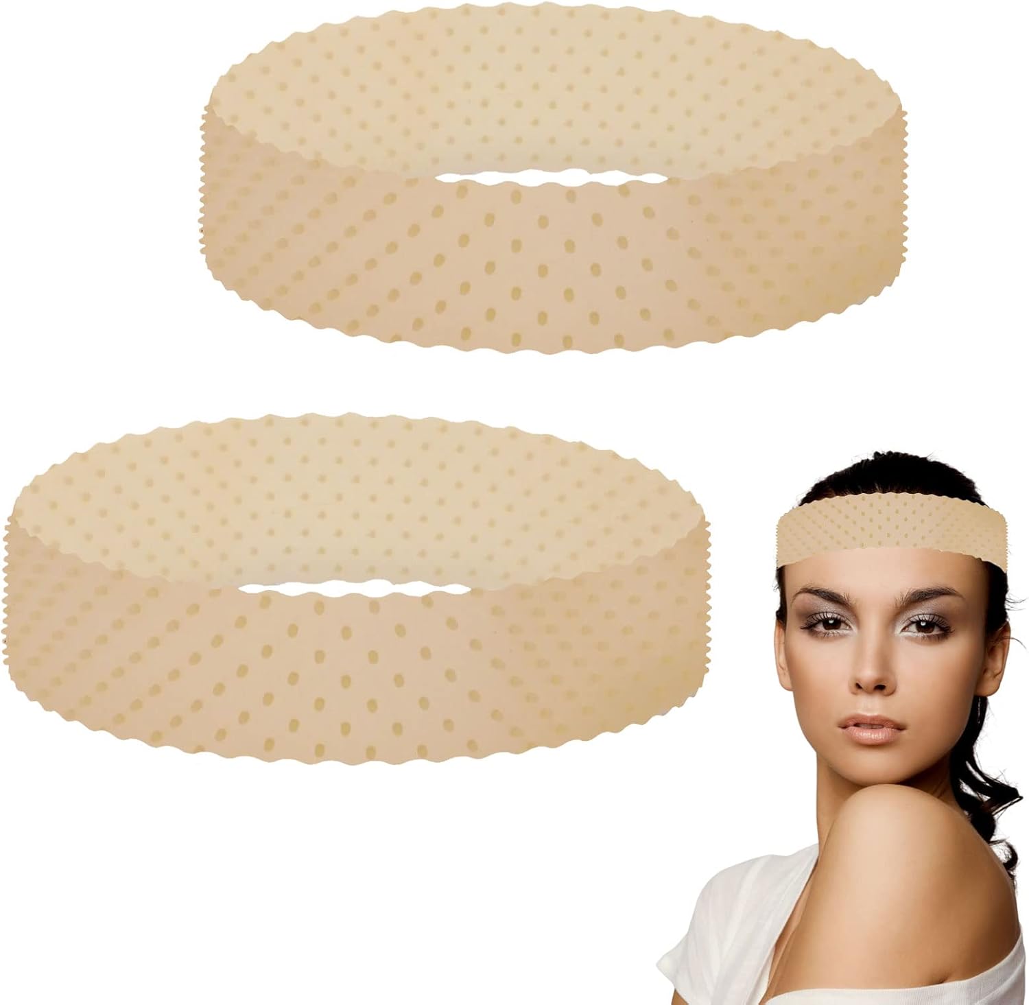 BLMHTWO 2PCS Silicone Wig Grip Headband, Waterproof Sweatproof Non-Slip ...