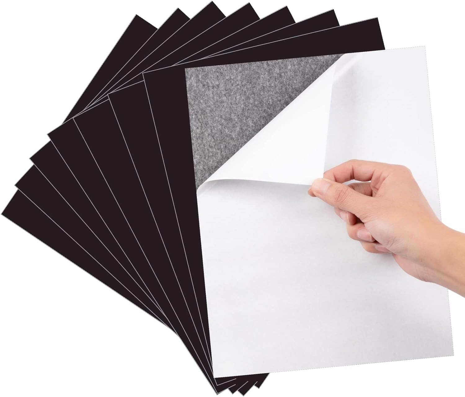 VOXIMAX Magnetic Sheet Papers Plain Adhesive Flexible Peel and Stick A4 ...