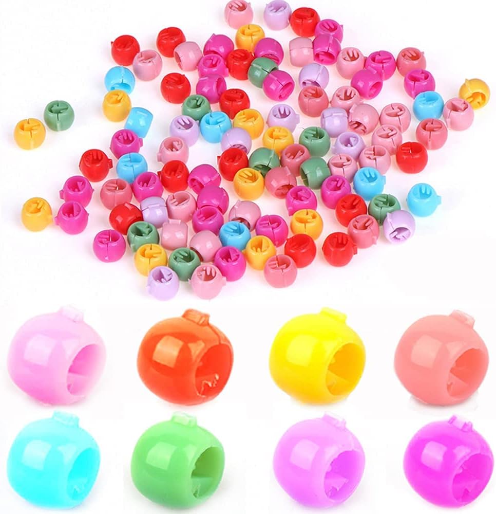 Amazon.com : 200pcs Mini Hair Claw Clips, BetterJonny Candy Color Round ...