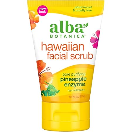 Amazon.com: Alba Botanica Hawaiian Facial Scrub, Pore Purifying ...