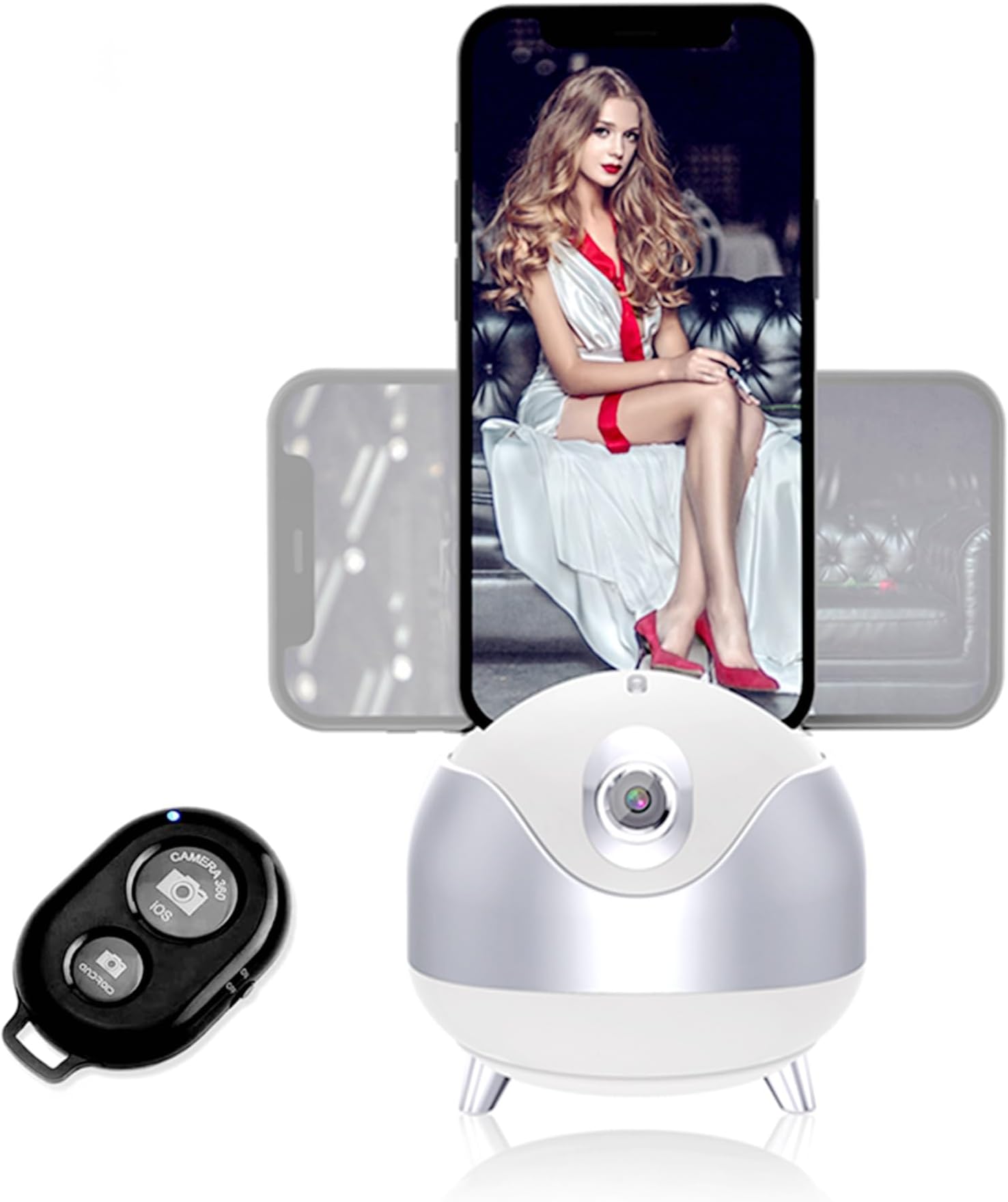 Amazon.com: Auto Face Tracking 360 Camera Tripod for Cell Phone ...