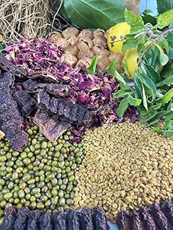 SSG PRODUCTS Raw Shikakai Mix Dried Herbal pack for 1 KG with 15+ Herbs - 1000 Gm pack to reduce ...