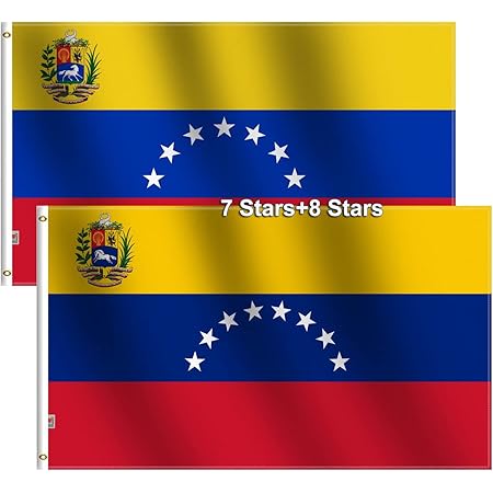 Amazon.com : AZ FLAG Venezuela Old 7 Stars with arms Flag 2' x 3 ...