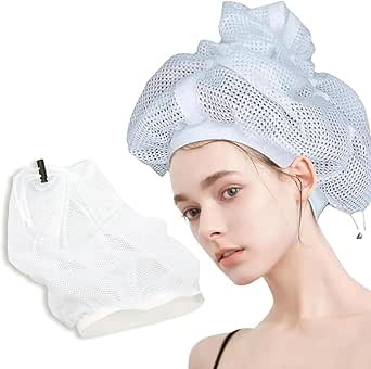 Ruikdly Net Plopping Cap, Drying Caps for Hair, Hair Net Plopping for ...