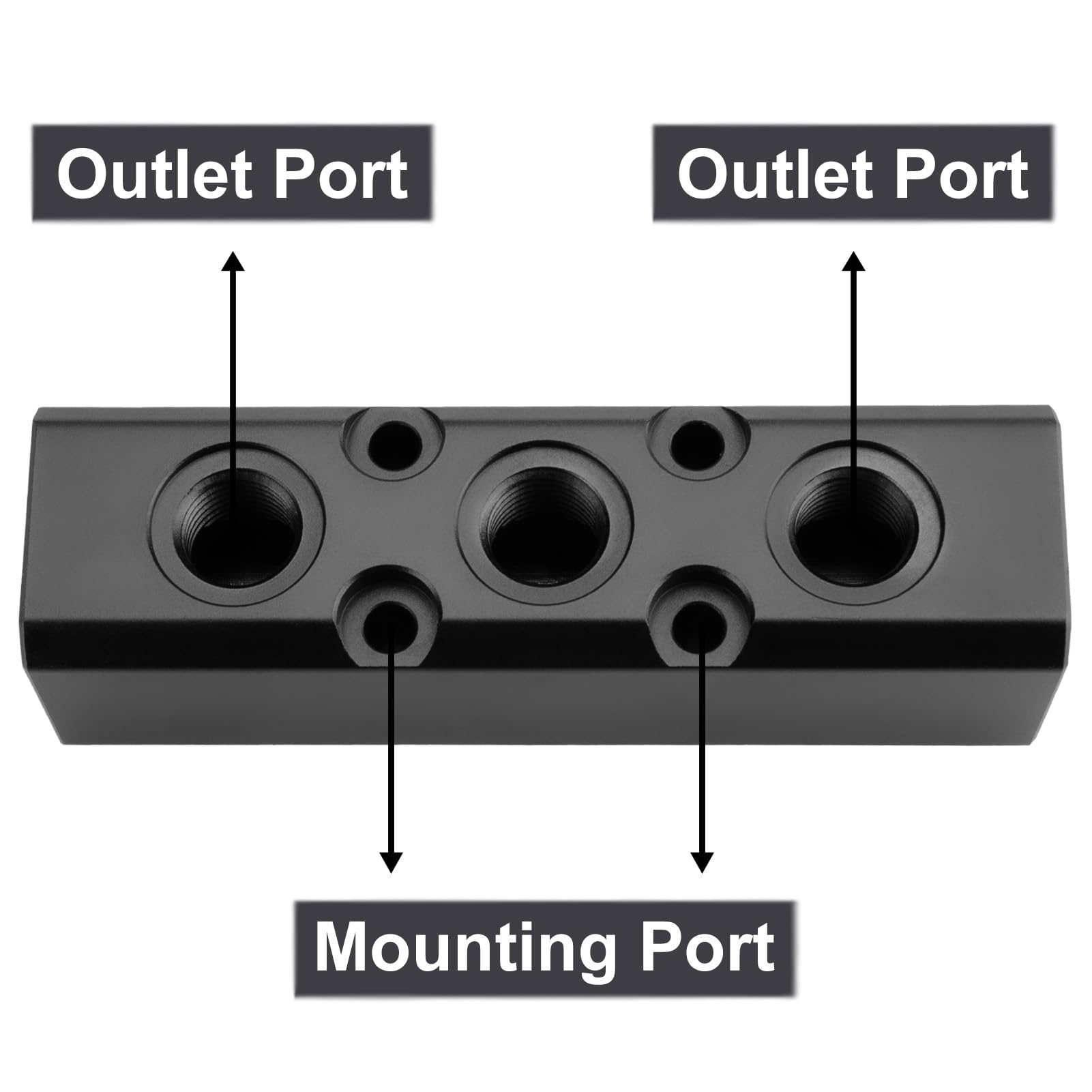 Snapklik.com : Air Manifold, 3 Way 5 Port Air Compressor Manifold, Air ...