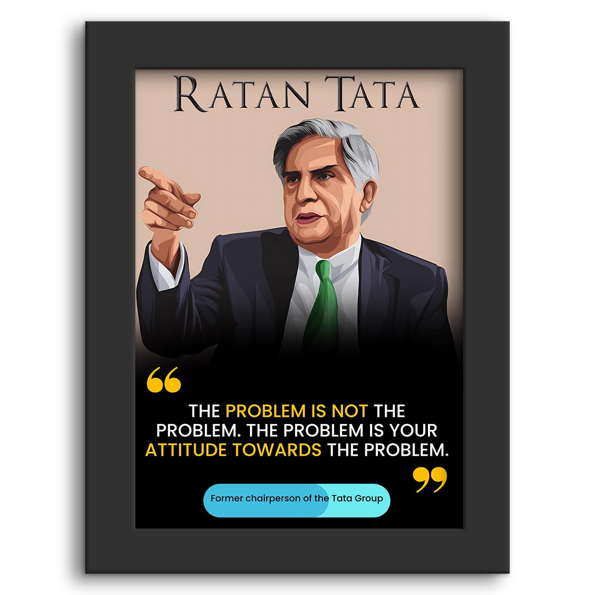 DmcreativityCraft Ratan Tata Motivational Quotes Wall Frames Framed ...