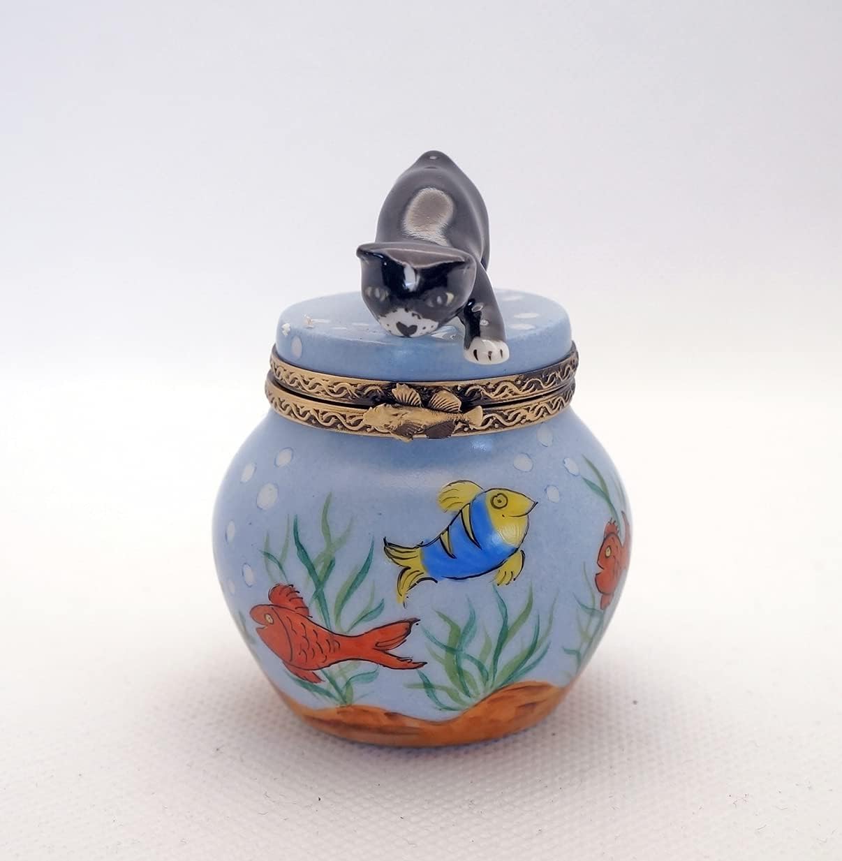 Amazon.com: Authentic French Porcelain Hand Painted Limoges Box Black ...