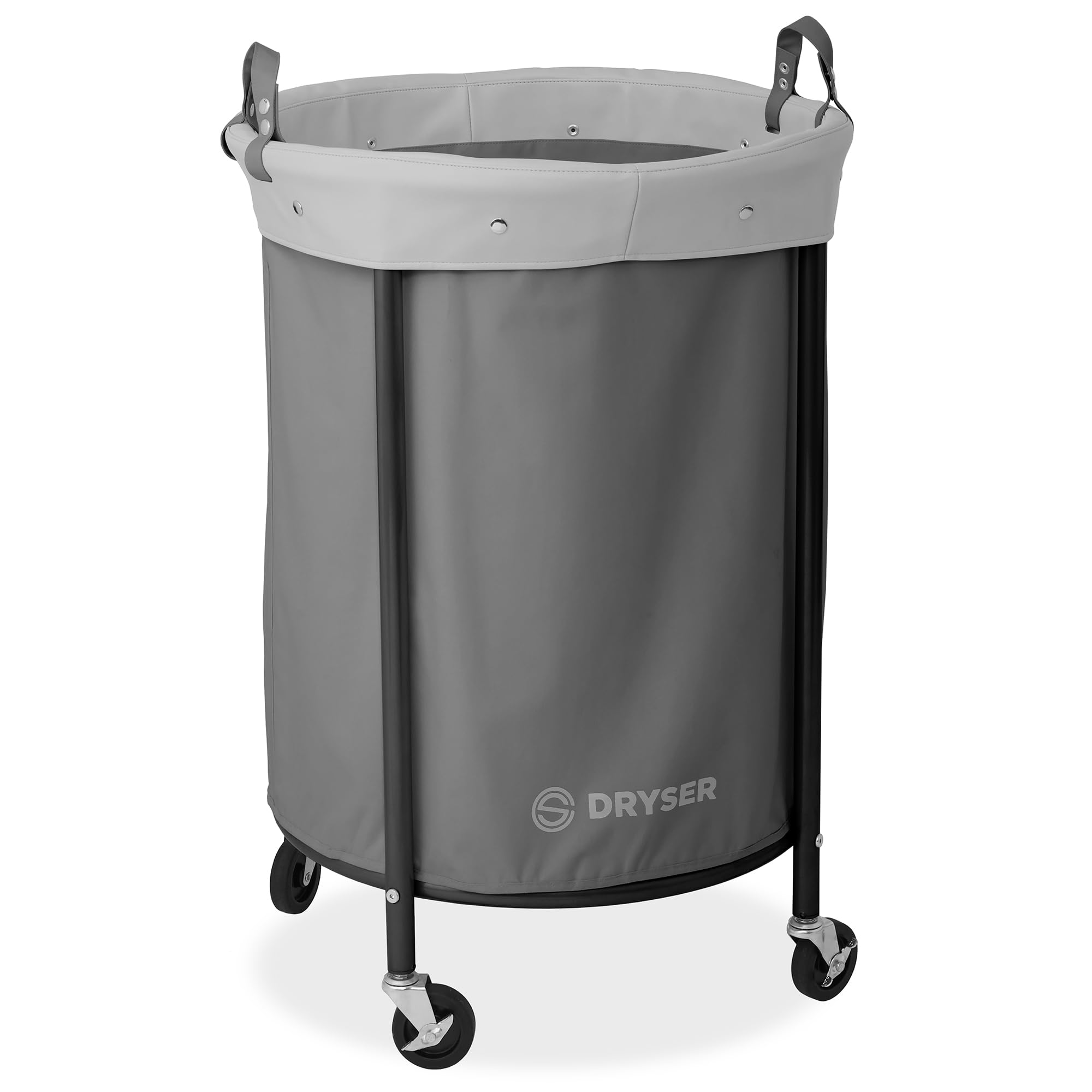 Amazon.com: Dryser Laundry Basket with Wheels, 65 Gal. Commercial Round ...