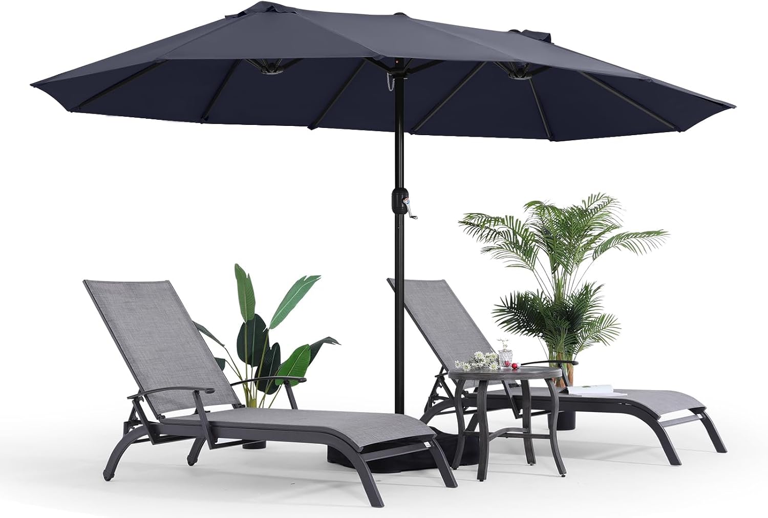 Amazon.com : ABCCANOPY 13FT Double-Sided Patio Umbrella Garden Large ...